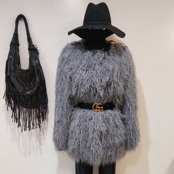 Yoli Rapp | Jackets & Coats | Boho Chicvtg 7s Vibe Gorg Faux Mongolian ...